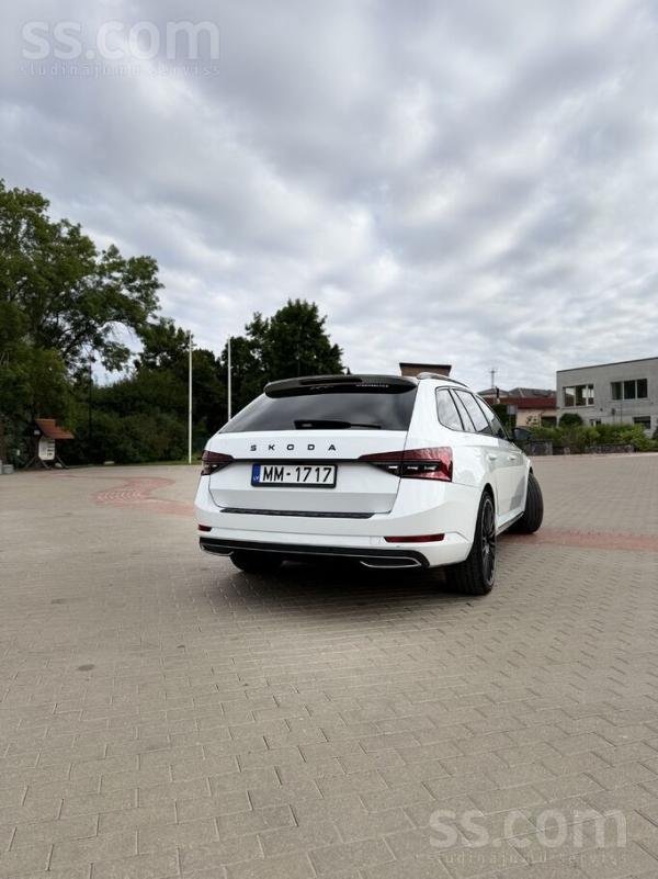 White Skoda SuperB 2021 in Bauska, with an engine capacity of 1.40 L and mileage of 153 thousand km for 21900 €, photo 3 on AUTOMOTO.COM.LV