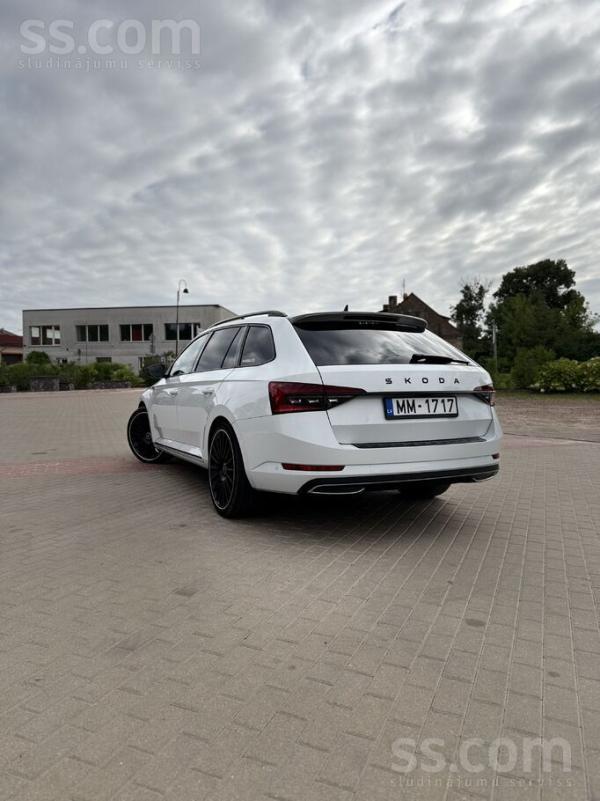 White Skoda SuperB 2021 in Bauska, with an engine capacity of 1.40 L and mileage of 153 thousand km for 21900 €, photo 4 on AUTOMOTO.COM.LV