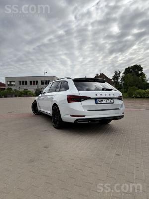 White Skoda SuperB 2021 in Bauska, with an engine capacity of 1.40 L and mileage of 153 thousand km for 21900 €, photo 5 on AUTOMOTO.COM.LV