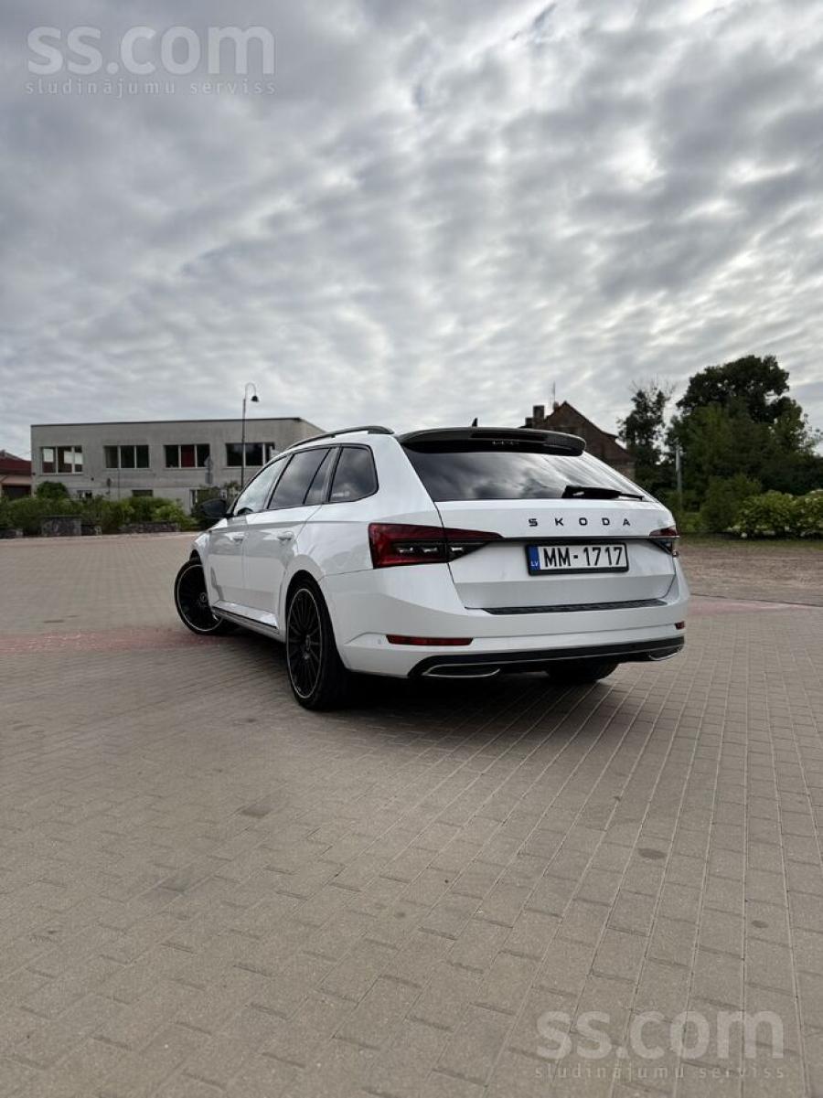 White Skoda SuperB 2021 in Bauska, with an engine capacity of 1.40 L and mileage of 153 thousand km for 21900 €, photo 5 on AUTOMOTO.COM.LV