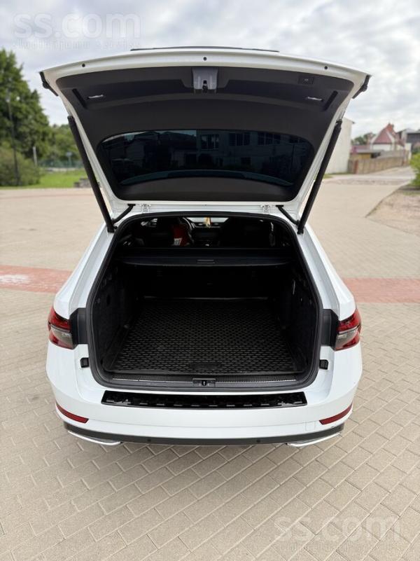 White Skoda SuperB 2021 in Bauska, with an engine capacity of 1.40 L and mileage of 153 thousand km for 21900 €, photo 8 on AUTOMOTO.COM.LV