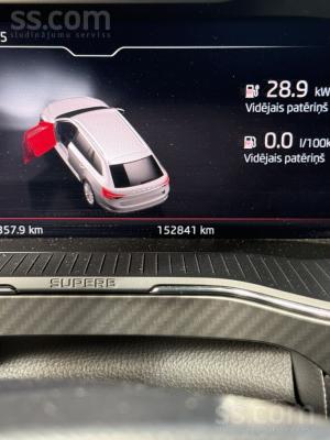 White Skoda SuperB 2021 in Bauska, with an engine capacity of 1.40 L and mileage of 153 thousand km for 21900 €, photo 25 on AUTOMOTO.COM.LV