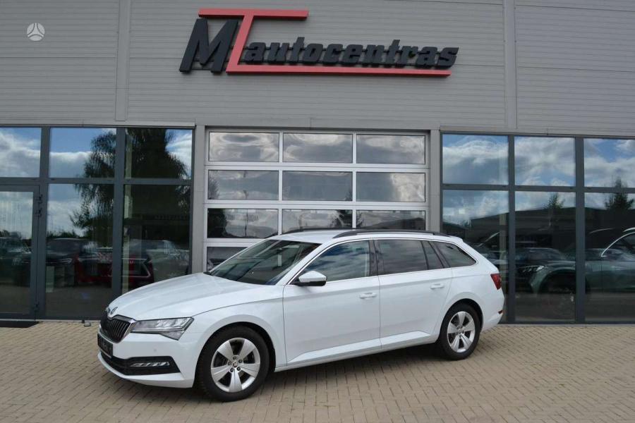 White Skoda SuperB 2021 in Vilnius, with an engine capacity of 1.97 L and mileage of 122 thousand km for 19000 €, photo 1 on AUTOMOTO.COM.LV