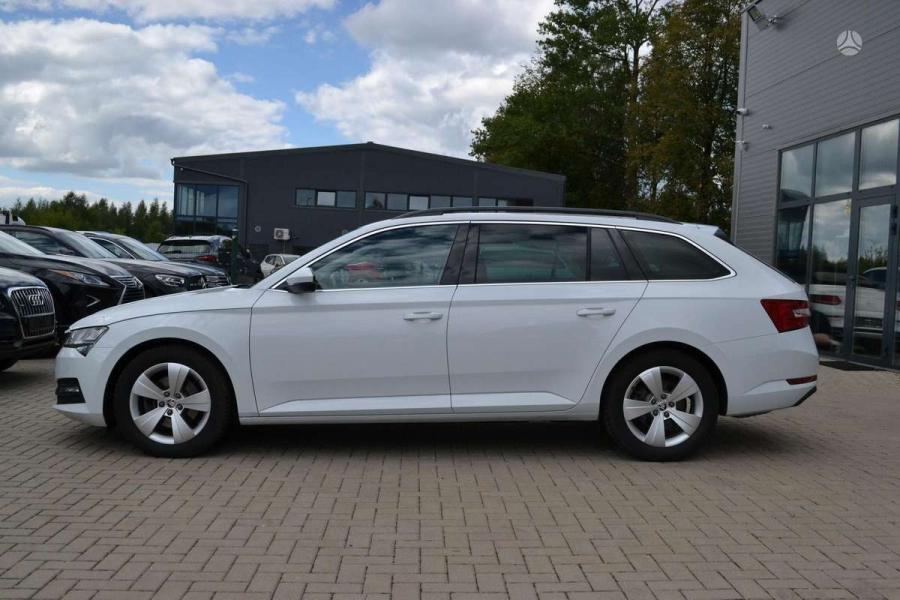 White Skoda SuperB 2021 in Vilnius, with an engine capacity of 1.97 L and mileage of 122 thousand km for 19000 €, photo 8 on AUTOMOTO.COM.LV