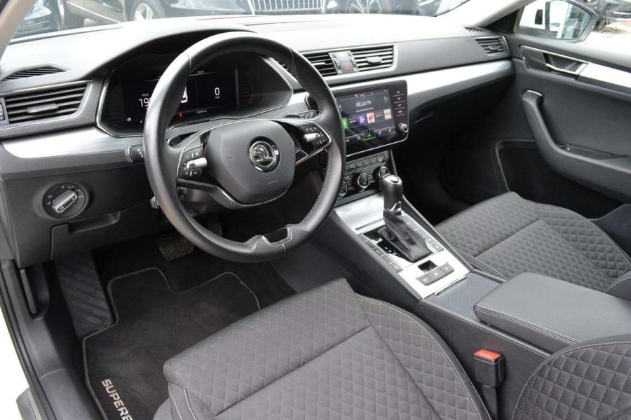White Skoda SuperB 2021 in Vilnius, with an engine capacity of 1.97 L and mileage of 122 thousand km for 19000 €, photo 21 on AUTOMOTO.COM.LV