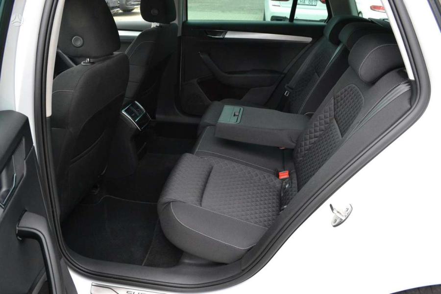 White Skoda SuperB 2021 in Vilnius, with an engine capacity of 1.97 L and mileage of 122 thousand km for 19000 €, photo 26 on AUTOMOTO.COM.LV