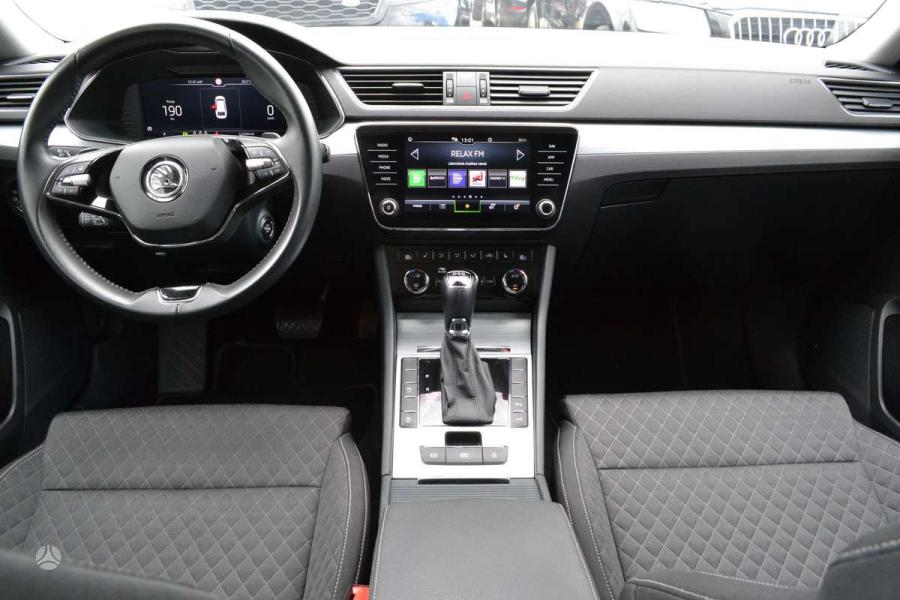 White Skoda SuperB 2021 in Vilnius, with an engine capacity of 1.97 L and mileage of 122 thousand km for 19000 €, photo 37 on AUTOMOTO.COM.LV
