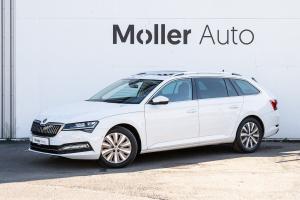 White Skoda SuperB 2022 in Riga, with an engine capacity of 2.00 L and mileage of 116 thousand km for 23900 €, photo  on AUTOMOTO.COM.LV