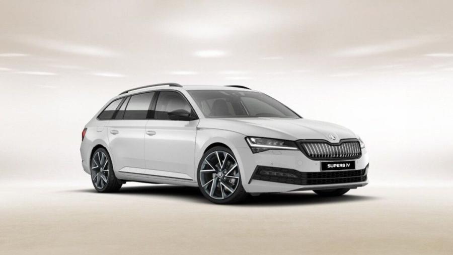 White Skoda SuperB 2022 in Vilnius, with an engine capacity of 1.40 L and mileage of 147 thousand km for 21000 €, photo 1 on AUTOMOTO.COM.LV