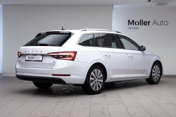 White Skoda SuperB 2022 in Peetri, with an engine capacity of 1.40 L and mileage of 108 thousand km for 24950 €, photo 5 on AUTOMOTO.COM.LV