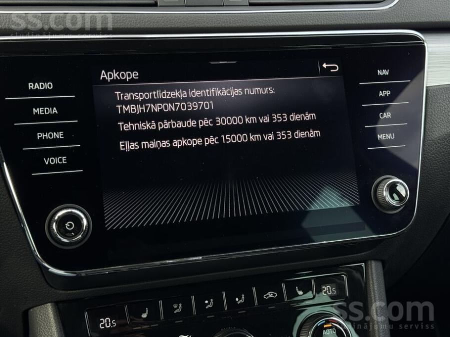 Balts Skoda SuperB 2022 Valmiera, ar dzinēja tilpumu 2.00 L un nobraukumu 173 tūkst. km par 17900 €, foto 14 vietnē AUTOMOTO.COM.LV