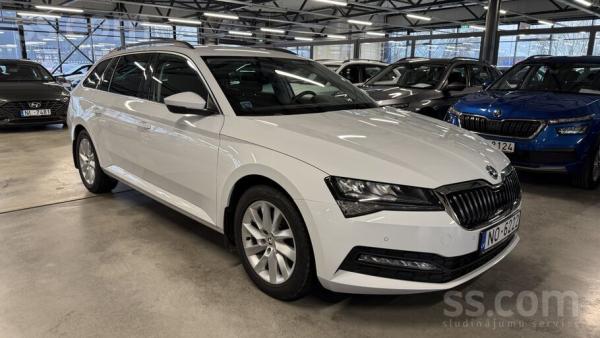 White Skoda SuperB 2023 in Riga, with an engine capacity of 1.50 L and mileage of 48 thousand km for 25900 €, photo 6 on AUTOMOTO.COM.LV