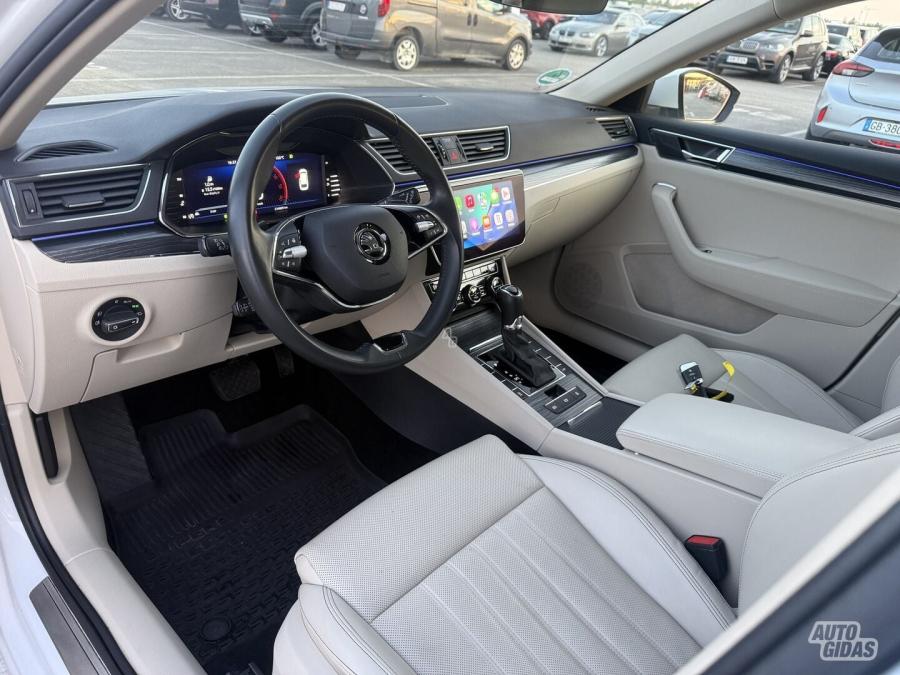 White Skoda SuperB 2023 in Vilnius, with an engine capacity of 2.00 L and mileage of 235 thousand km for 17500 €, photo 28 on AUTOMOTO.COM.LV