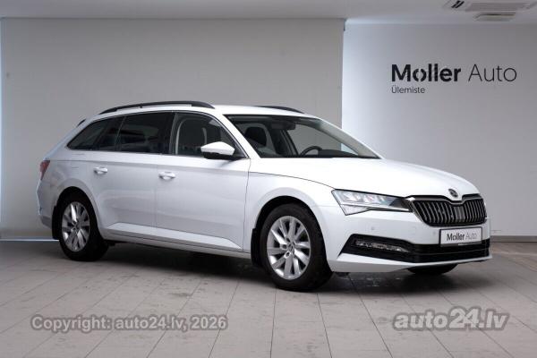 White Skoda SuperB 2023 in Tallinn, with an engine capacity of 1.50 L and mileage of 53 thousand km for 27100 €, photo 2 on AUTOMOTO.COM.LV