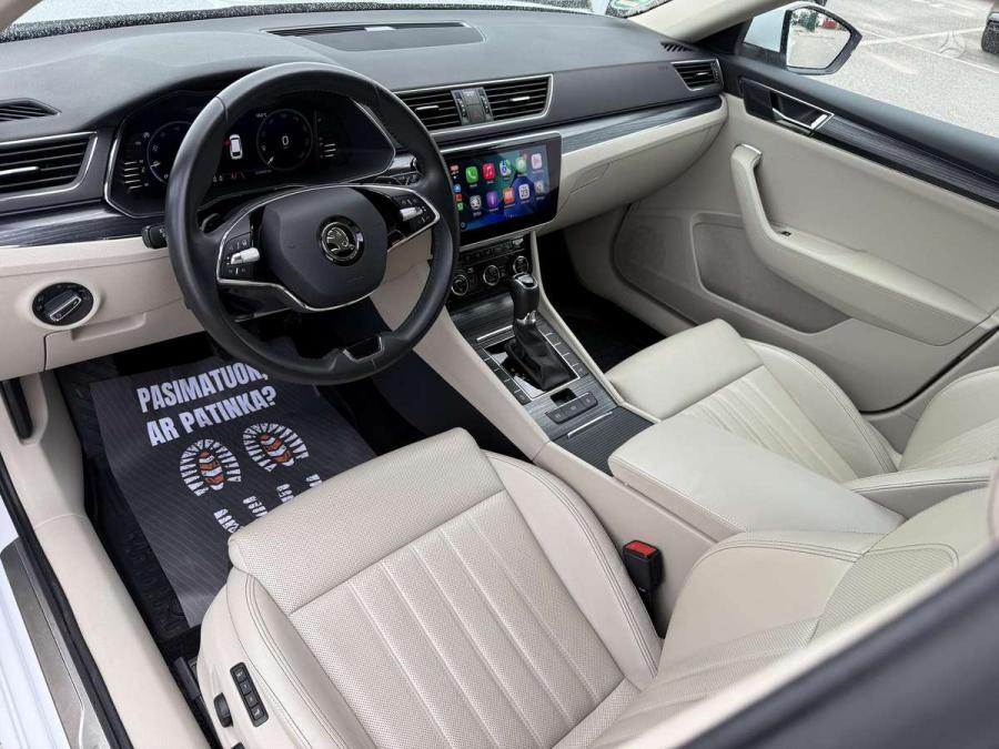 Balts Skoda SuperB 2023 Viļņa, ar dzinēja tilpumu 1.97 L un nobraukumu 235 tūkst. km par 17500 €, foto 32 vietnē AUTOMOTO.COM.LV
