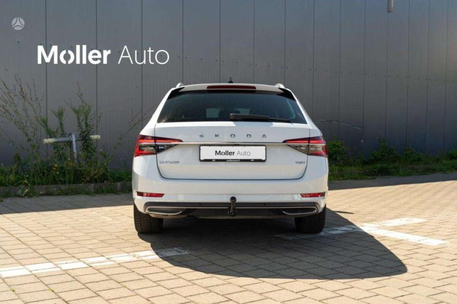 White Skoda SuperB 2023 in Vilnius, with an engine capacity of 2.00 L and mileage of 148 thousand km for 26700 €, photo 6 on AUTOMOTO.COM.LV