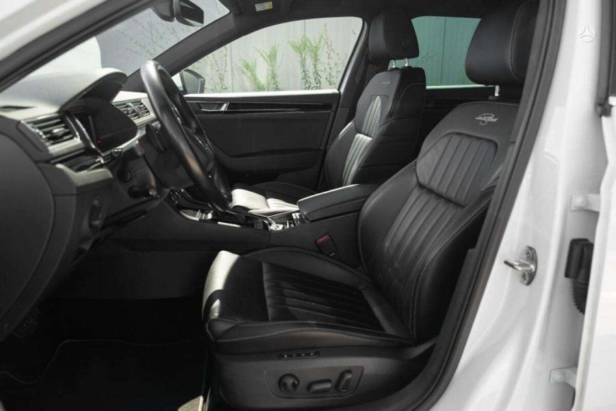 White Skoda SuperB 2023 in Vilnius, with an engine capacity of 2.00 L and mileage of 148 thousand km for 26700 €, photo 9 on AUTOMOTO.COM.LV