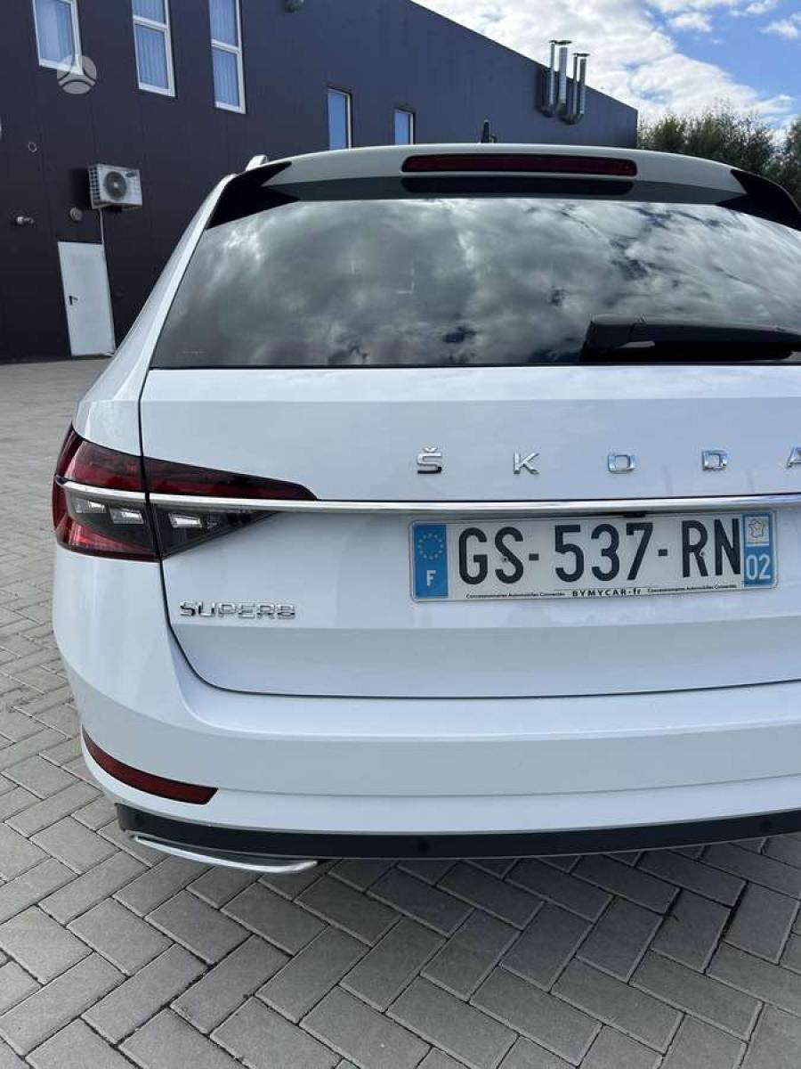 White Skoda SuperB 2023 in Taurage, with an engine capacity of 1.97 L and mileage of 274 thousand km for 16800 €, photo 13 on AUTOMOTO.COM.LV