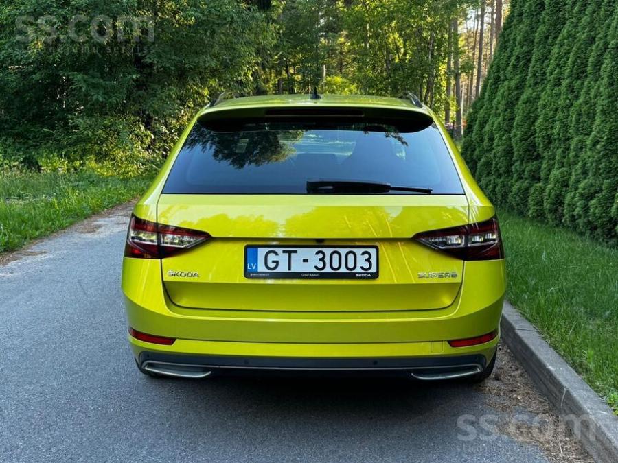 Yellow Skoda SuperB 2019 in Riga, with an engine capacity of 1.50 L and mileage of 90 thousand km for 16900 €, photo 5 on AUTOMOTO.COM.LV