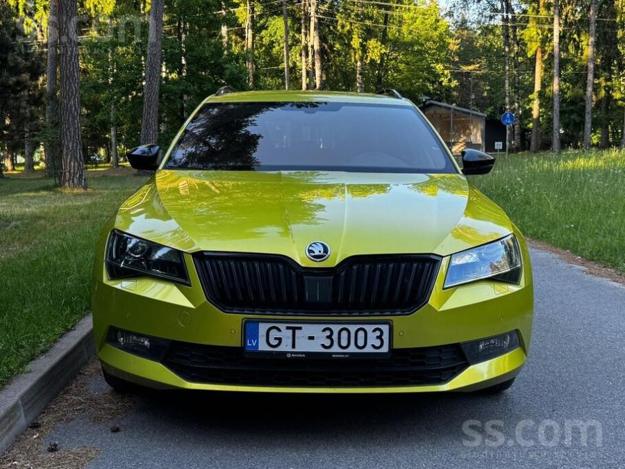 Yellow Skoda SuperB 2019 in Riga, with an engine capacity of 1.50 L and mileage of 90 thousand km for 16900 €, photo 9 on AUTOMOTO.COM.LV