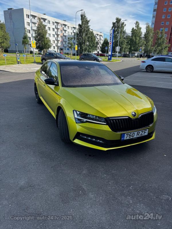 Yellow Skoda SuperB 2020 in Tallinn, with an engine capacity of 1.50 L and mileage of 102 thousand km for 23900 €, photo 2 on AUTOMOTO.COM.LV