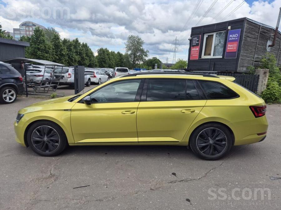 Yellow Skoda SuperB 2019 in Riga, with an engine capacity of 1.50 L and mileage of 91 thousand km for 19190 €, photo 10 on AUTOMOTO.COM.LV