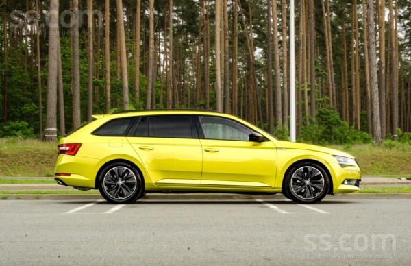 Yellow Skoda SuperB 2019 in Riga, with an engine capacity of 1.50 L and mileage of 91 thousand km for 19190 €, photo 9 on AUTOMOTO.COM.LV