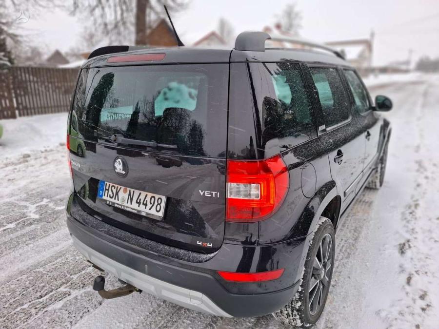 Melns Skoda Yeti 2014 Utena, ar dzinēja tilpumu 1.97 L un nobraukumu 211 tūkst. km par 7600 €, foto 11 vietnē AUTOMOTO.COM.LV
