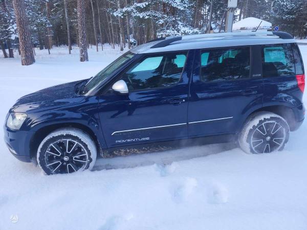 Blue Skoda Yeti 2014 in Kaunas, with an engine capacity of 1.97 L and mileage of 196 thousand km for 8990 €, photo 3 on AUTOMOTO.COM.LV