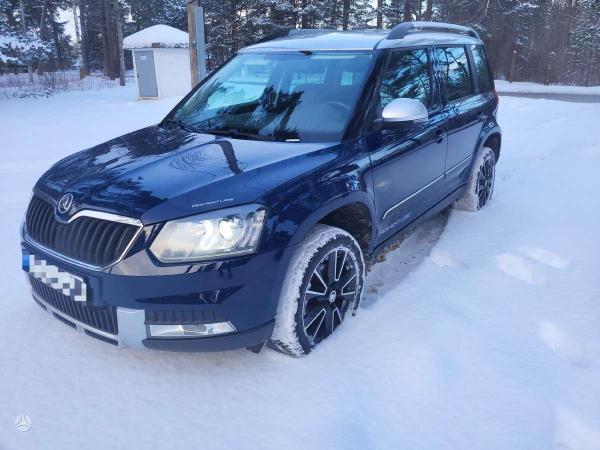 Blue Skoda Yeti 2014 in Kaunas, with an engine capacity of 1.97 L and mileage of 196 thousand km for 8990 €, photo 4 on AUTOMOTO.COM.LV