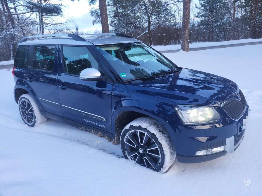 Blue Skoda Yeti 2014 in Kaunas, with an engine capacity of 1.97 L and mileage of 196 thousand km for 8990 €, photo 8 on AUTOMOTO.COM.LV