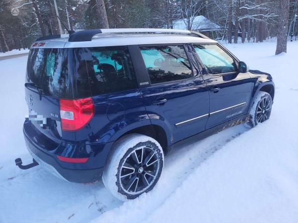 Blue Skoda Yeti 2014 in Kaunas, with an engine capacity of 1.97 L and mileage of 196 thousand km for 8990 €, photo 10 on AUTOMOTO.COM.LV