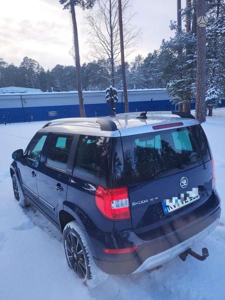 Blue Skoda Yeti 2014 in Kaunas, with an engine capacity of 1.97 L and mileage of 196 thousand km for 8990 €, photo 14 on AUTOMOTO.COM.LV