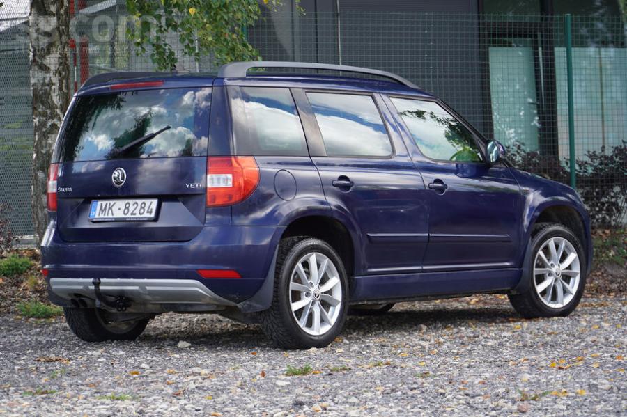 Blue Skoda Yeti 2016 in Riga, with an engine capacity of 2.00 L and mileage of 367 thousand km for 4690 €, photo 8 on AUTOMOTO.COM.LV