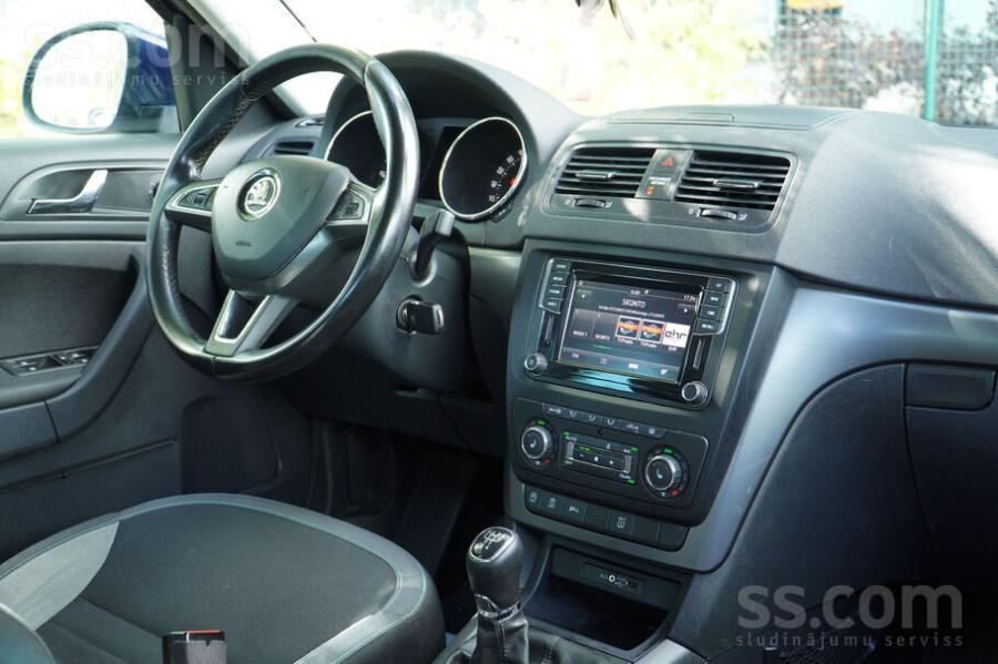 Blue Skoda Yeti 2016 in Riga, with an engine capacity of 2.00 L and mileage of 367 thousand km for 4490 €, photo 14 on AUTOMOTO.COM.LV