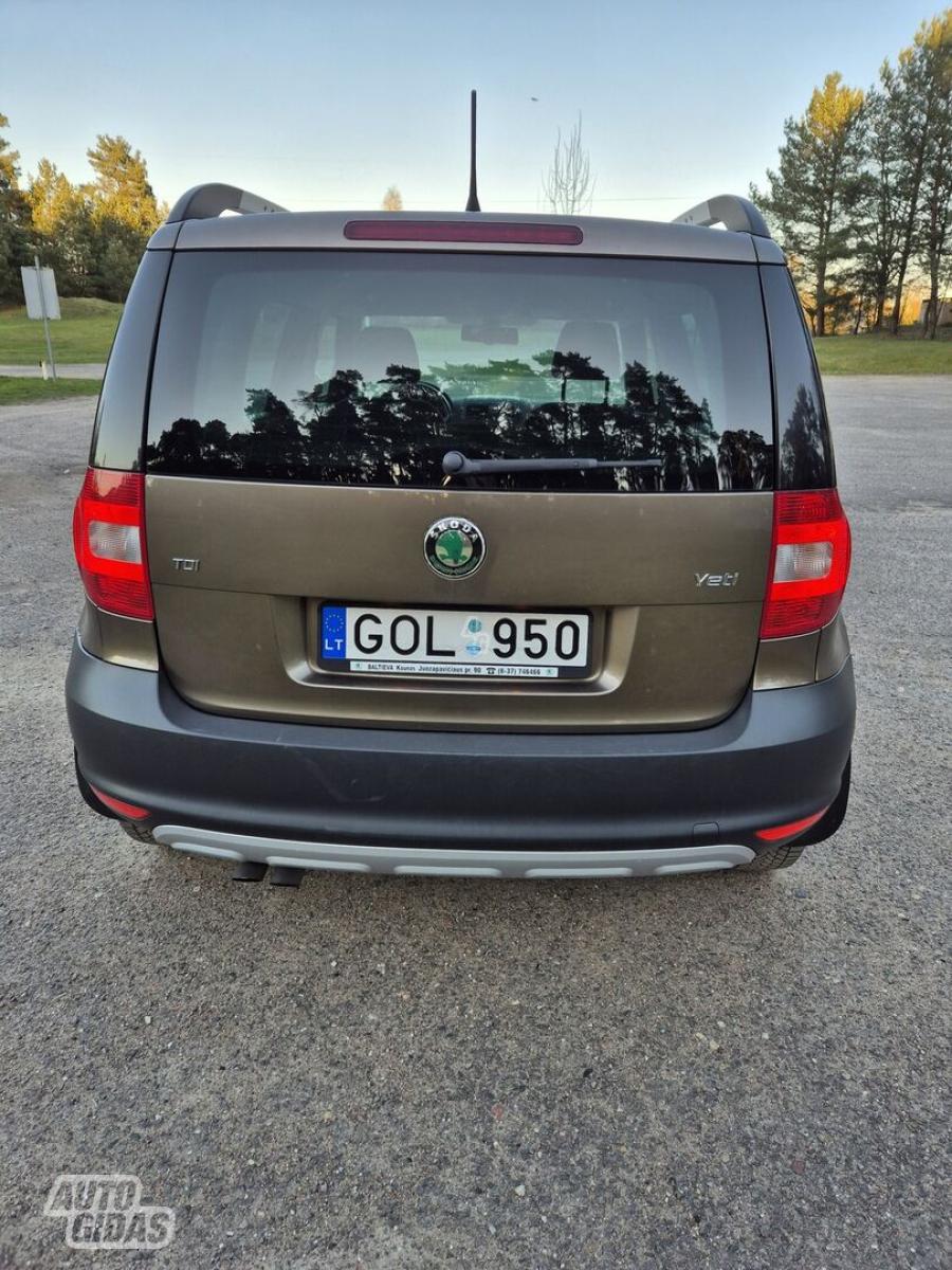 Brūns Skoda Yeti 2013 Kauņa, ar dzinēja tilpumu 2.00 L un nobraukumu 193 tūkst. km par 5200 €, foto 6 vietnē AUTOMOTO.COM.LV