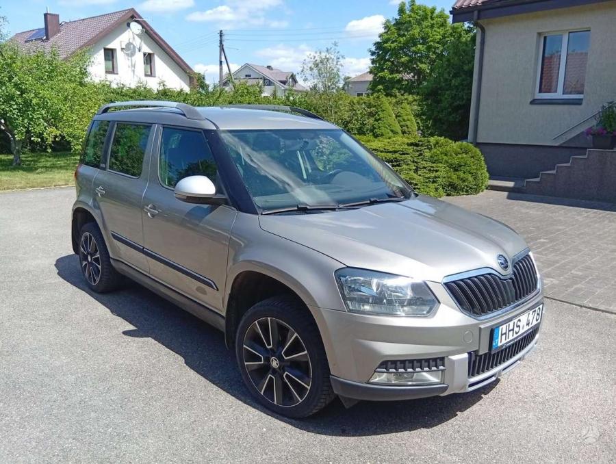 Brown Skoda Yeti 2014 in Kaunas, with an engine capacity of 1.97 L and mileage of 214 thousand km for 4300 €, photo 1 on AUTOMOTO.COM.LV