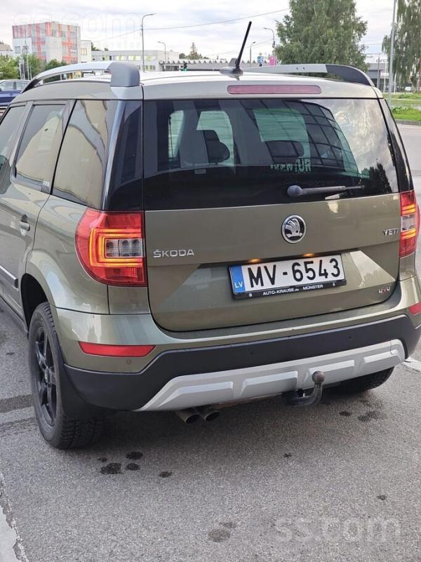 Green Skoda Yeti 2015 in Riga, with an engine capacity of 2.00 L and mileage of 266 thousand km for 7450 €, photo 2 on AUTOMOTO.COM.LV