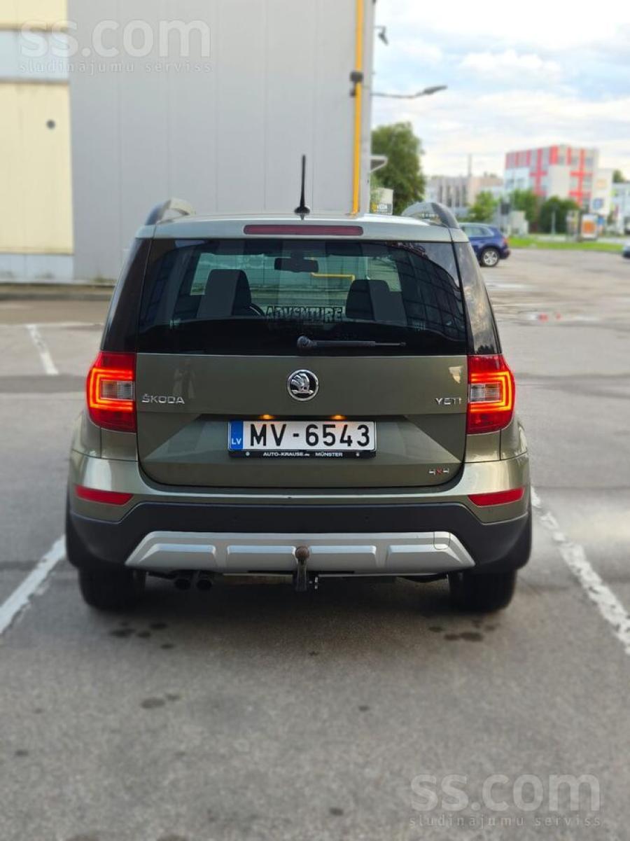 Zaļš Skoda Yeti 2015 Rīga, ar dzinēja tilpumu 2.00 L un nobraukumu 266 tūkst. km par 6250 €, foto 4 vietnē AUTOMOTO.COM.LV