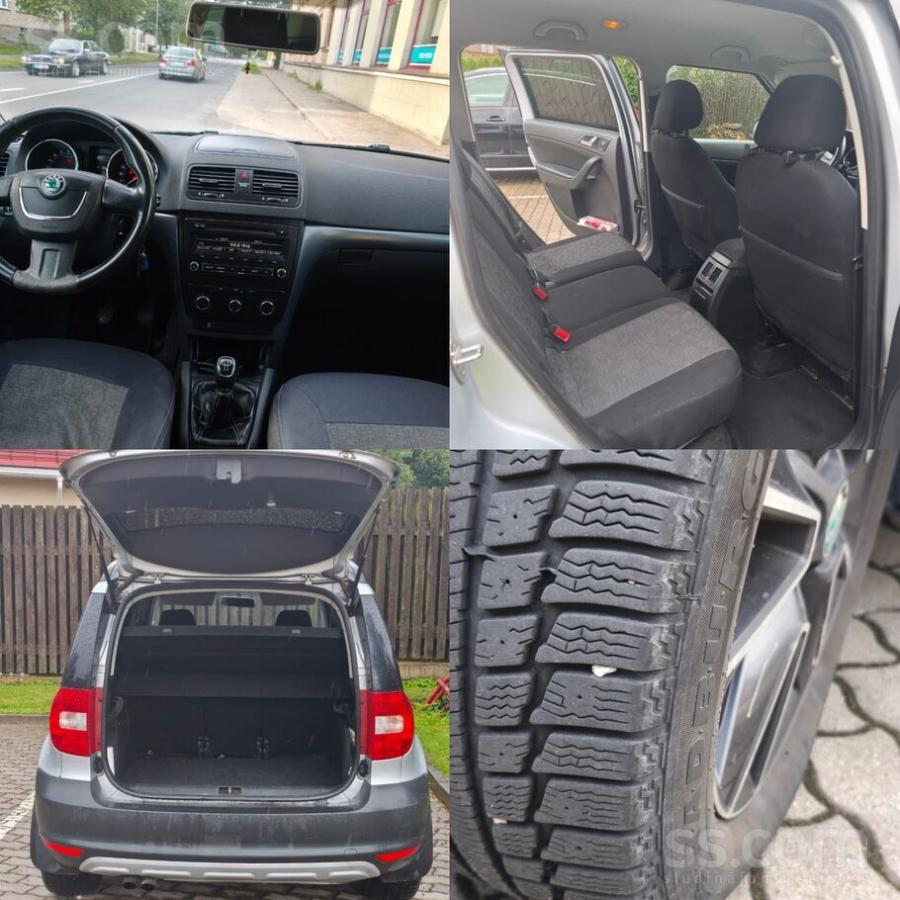 Grey Skoda Yeti 2013 in Riga, with an engine capacity of 2.00 L and mileage of 369 thousand km for 2750 €, photo 8 on AUTOMOTO.COM.LV