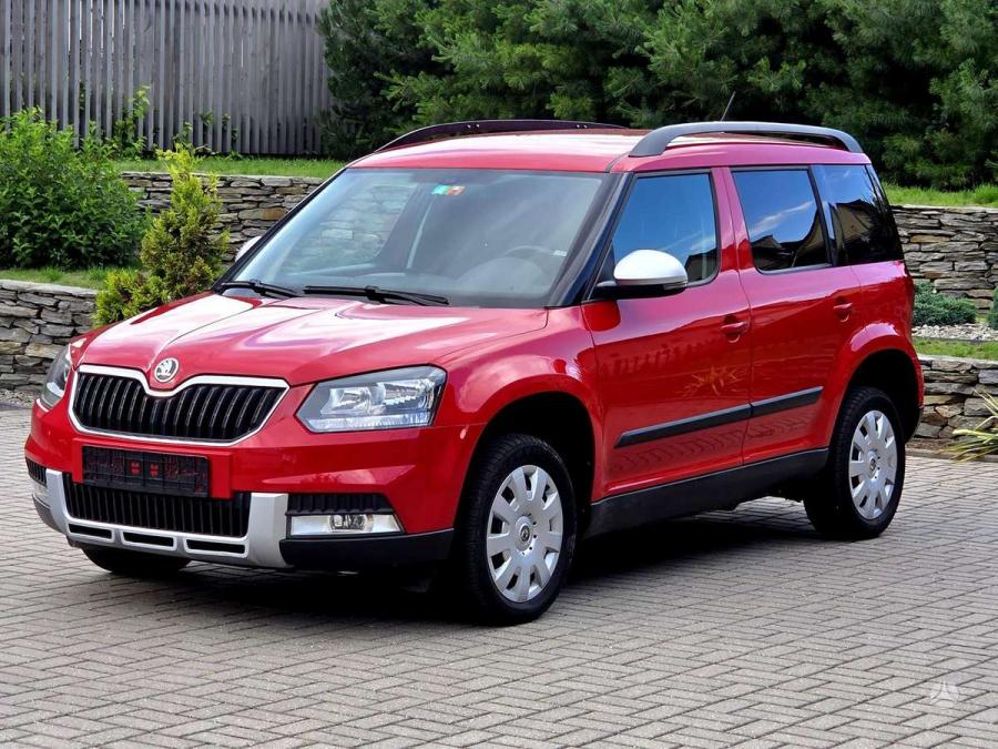 Red Skoda Yeti 2014 in Kedainiai, with an engine capacity of 1.97 L and mileage of 286 thousand km for 7750 €, photo 17 on AUTOMOTO.COM.LV