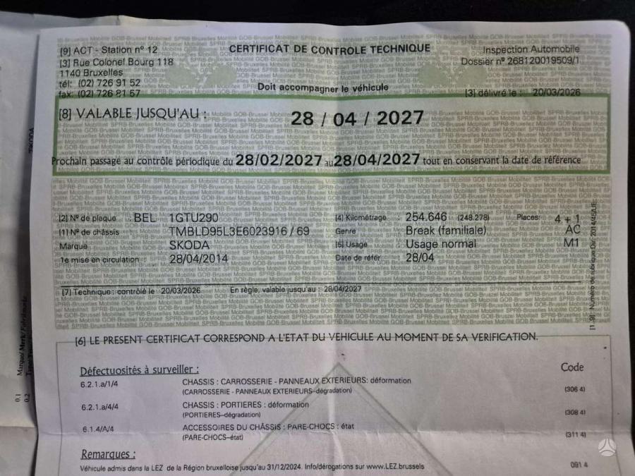 Красный Шкода Ети 2014 в Расейняй, объемом двигателя 1.97 л и пробегом 257 тыс. км за 6900 €, фото 36 на AUTOMOTO.COM.LV