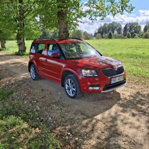 Red Skoda Yeti 2015 in Riga, with an engine capacity of 2.00 L and mileage of 208 thousand km for 8900 €, photo  on AUTOMOTO.COM.LV