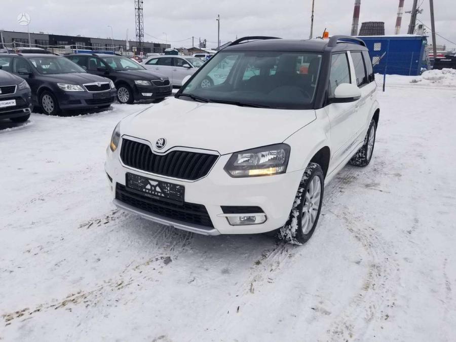 White Skoda Yeti 2014 in Kaunas, with an engine capacity of 1.97 L and mileage of 344 thousand km for 5850 €, photo 1 on AUTOMOTO.COM.LV