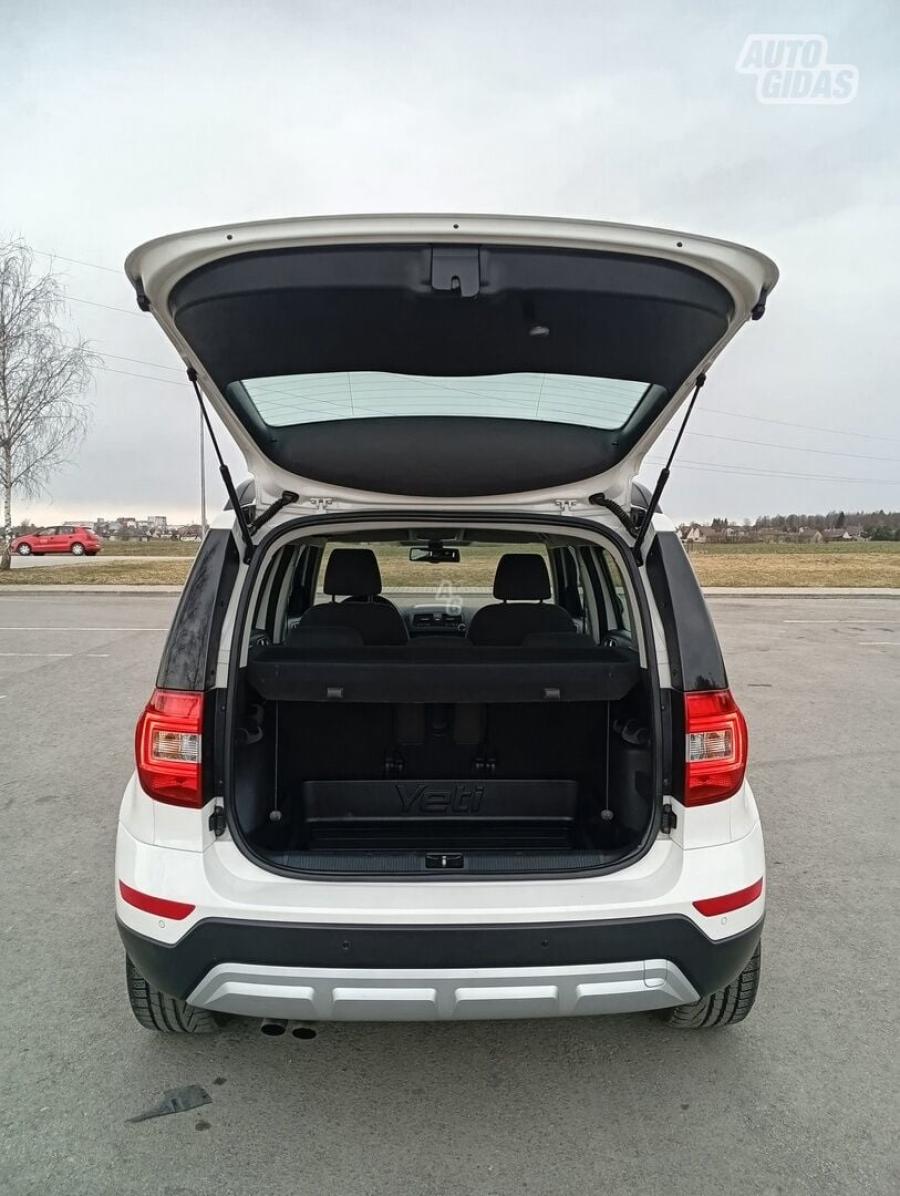 White Skoda Yeti 2014 in Vilnius, with an engine capacity of 1.60 L and mileage of 307 thousand km for 6700 €, photo 32 on AUTOMOTO.COM.LV