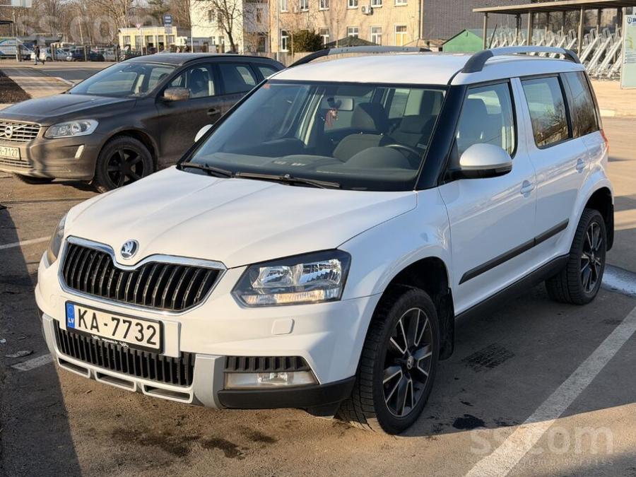 White Skoda Yeti 2014 in Riga, with an engine capacity of 2.00 L and mileage of 285 thousand km for 4900 €, photo 1 on AUTOMOTO.COM.LV