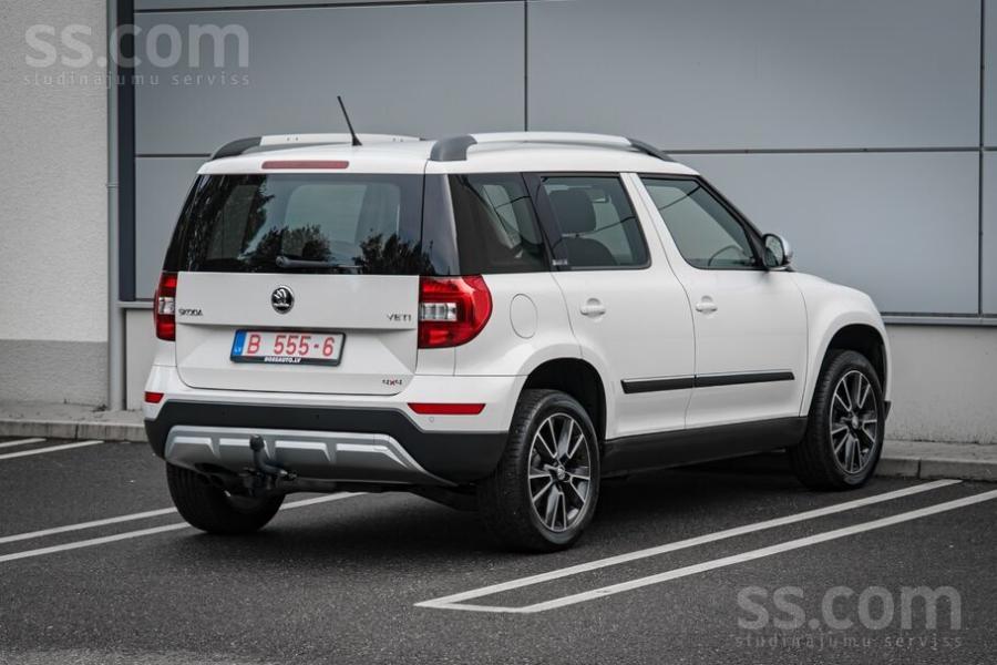 White Skoda Yeti 2015 in Riga, with an engine capacity of 2.00 L and mileage of 0 thousand km for 11950 €, photo 4 on AUTOMOTO.COM.LV