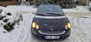Black Smart Forfour 2004 in Vilnius, with an engine capacity of 1.49 L and mileage of 237 thousand km for 950 €, photo  on AUTOMOTO.COM.LV