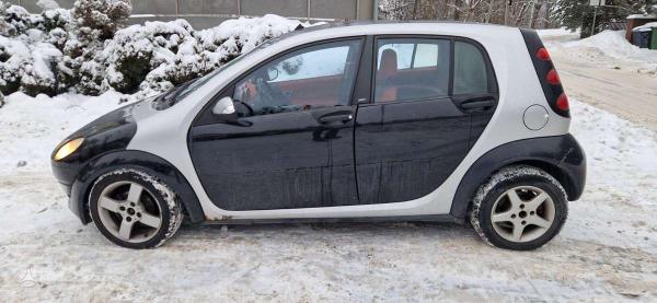 Black Smart Forfour 2004 in Vilnius, with an engine capacity of 1.49 L and mileage of 237 thousand km for 950 €, photo 4 on AUTOMOTO.COM.LV