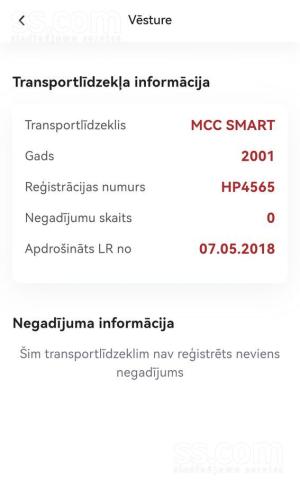 Melns Smart Fortwo 2001 Rīga, ar dzinēja tilpumu 0.80 L un nobraukumu 145 tūkst. km par 1800 €, foto 14 vietnē AUTOMOTO.COM.LV